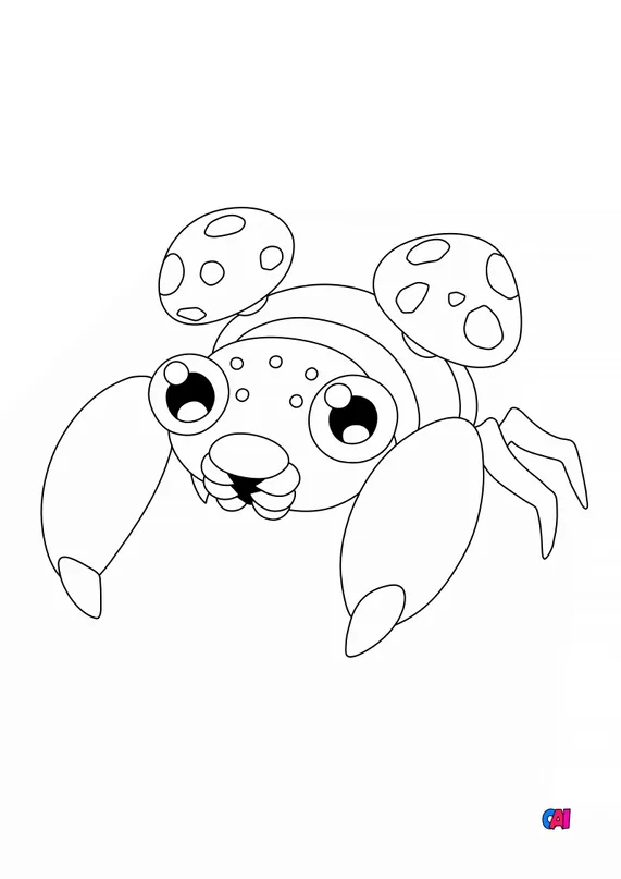 Coloriage Pokémon à imprimer - Pokemon - 46 - Paras