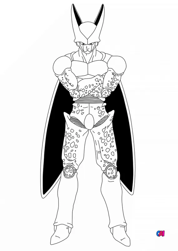 Coloriage dragon ball z à imprimer - Cell