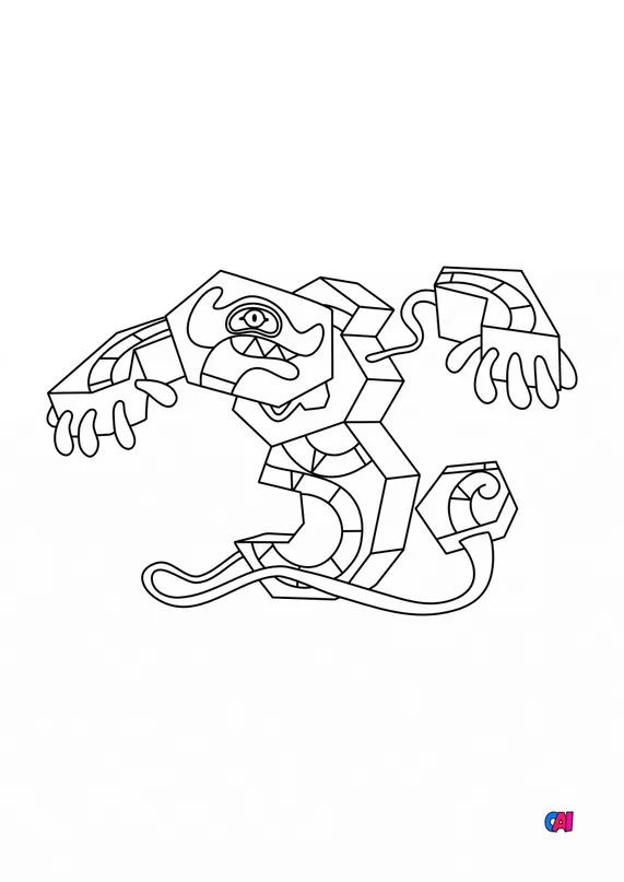Coloriage Pokémon à imprimer - 867 - Tutétékri