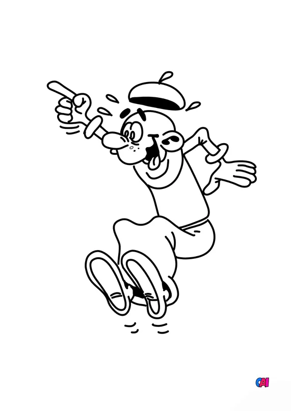 Coloriage Léonard à imprimer - Disciple