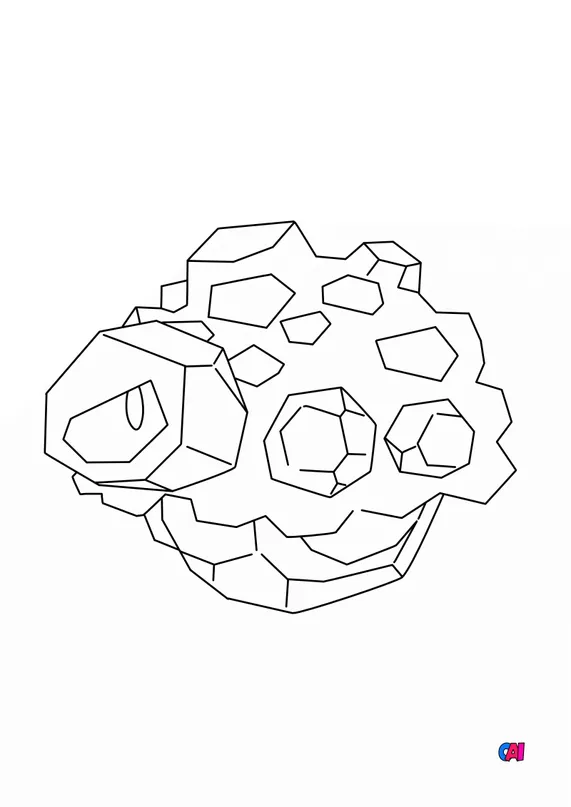 Coloriage Pokémon à imprimer - 837 - Charbi